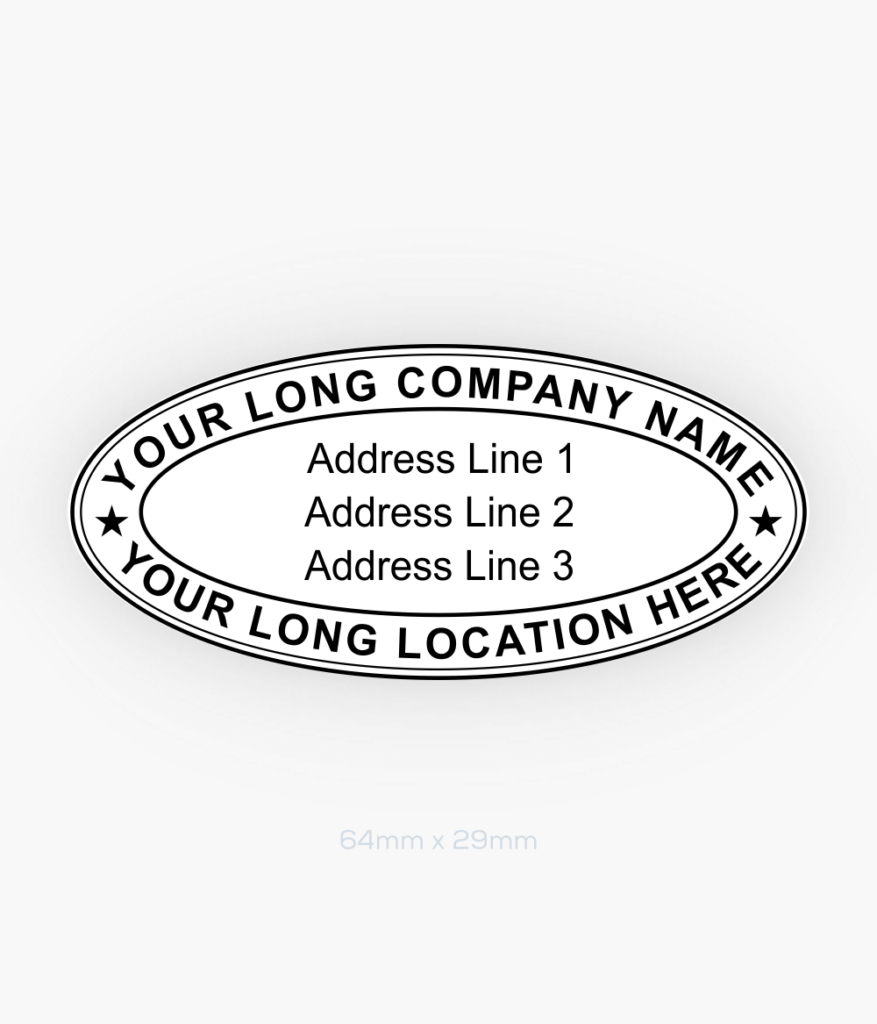 Oval Stamp X6732 – Selo Print